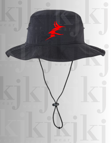 ERIE RED DEVILS MASCOT ,HEAT PRESS BUCKET HAT - KJ Wear