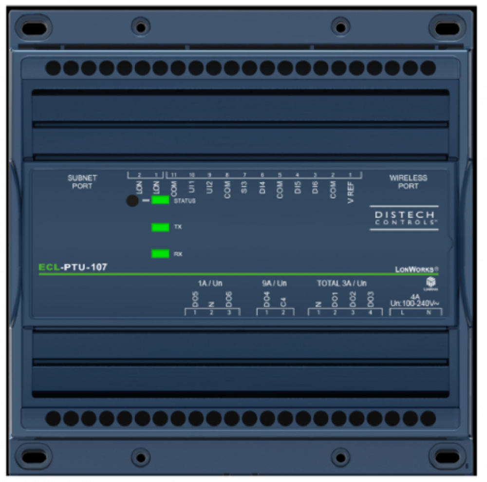 Distech CDIL-PTU107XXX-00 ECL-PTU-107 LonMark Programmable Room ...