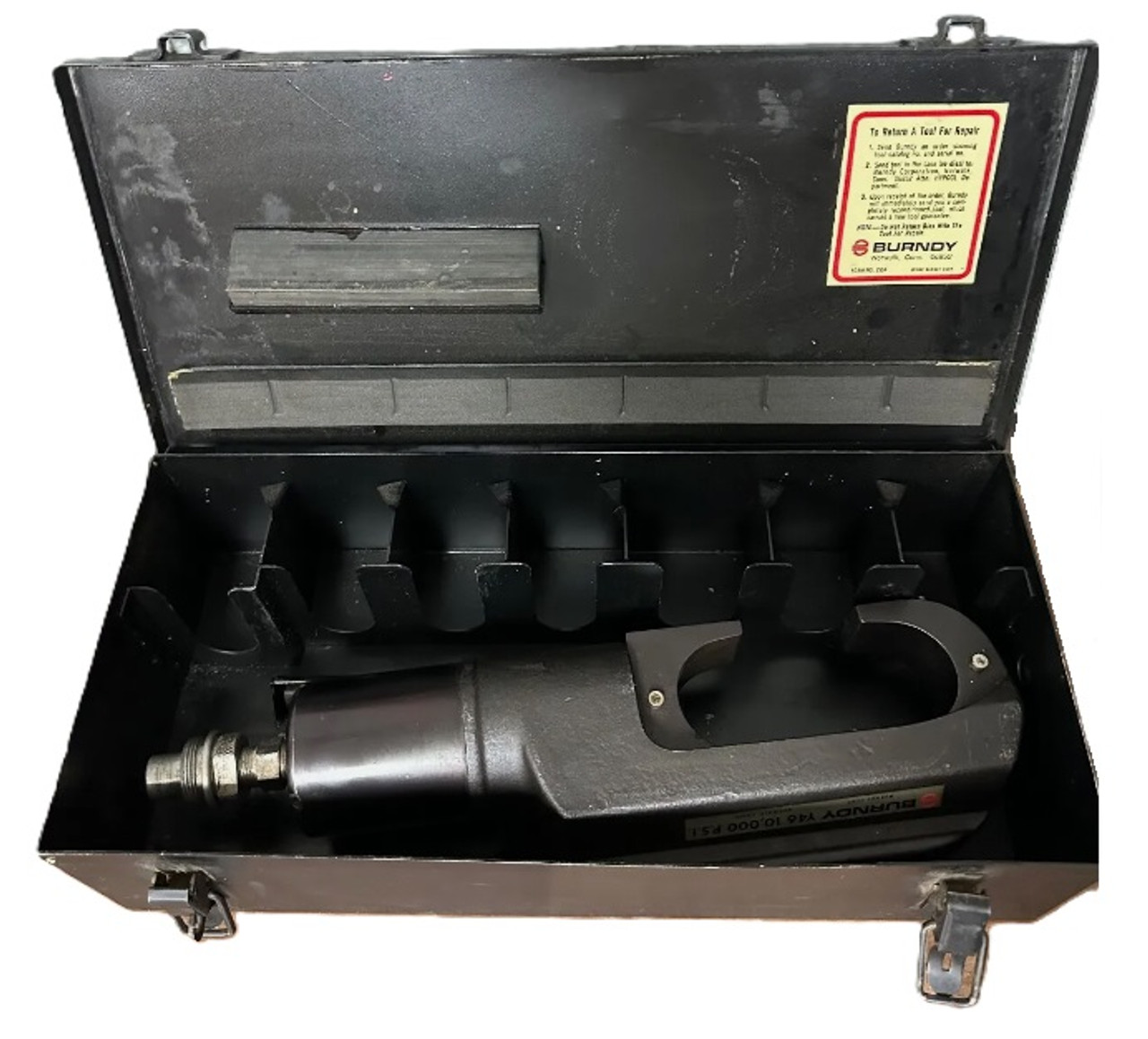 Burndy Y46C HYPRESS Remote Operated 10 000psi Hydraulic Crimp Tool Head Refurbished