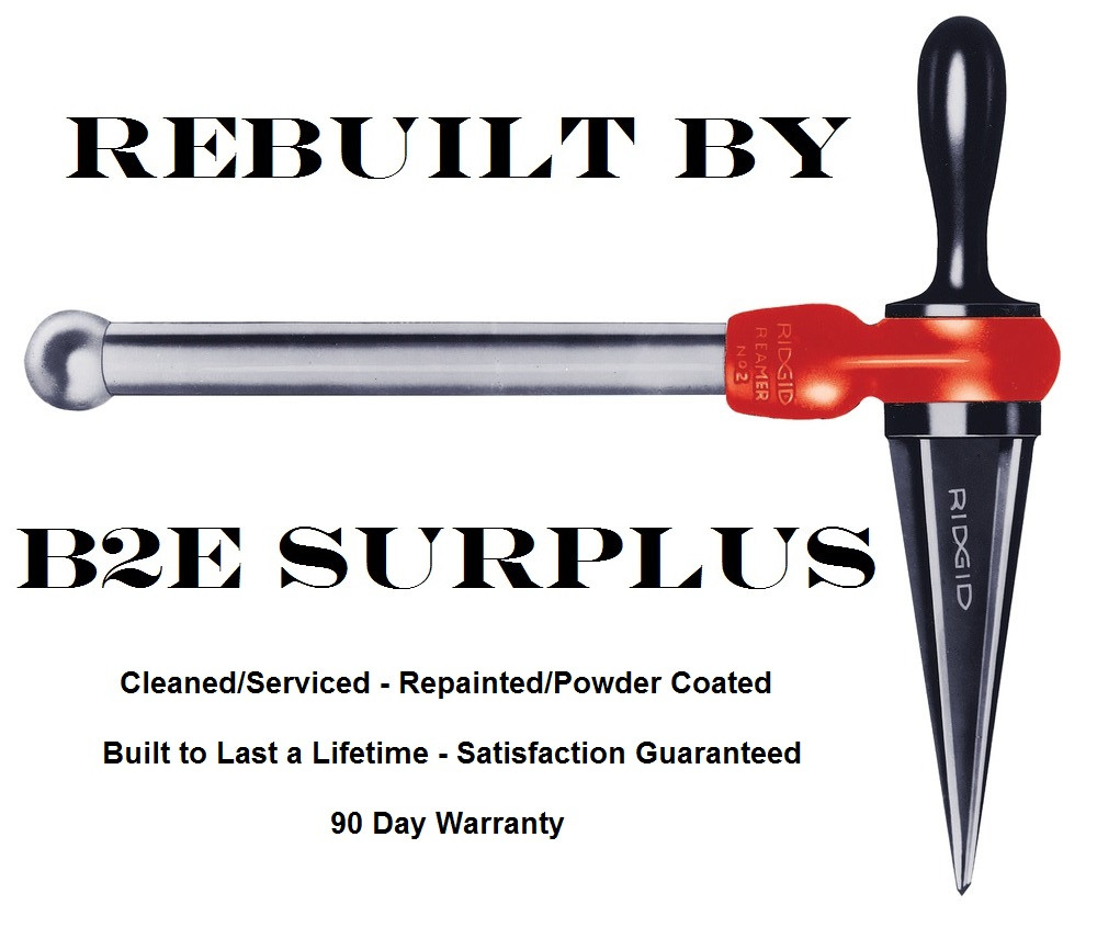 Ridgid 34945 Model 2 Straight Pipe Threading Reamer, 1/8 - 2 Inch Pipe ...