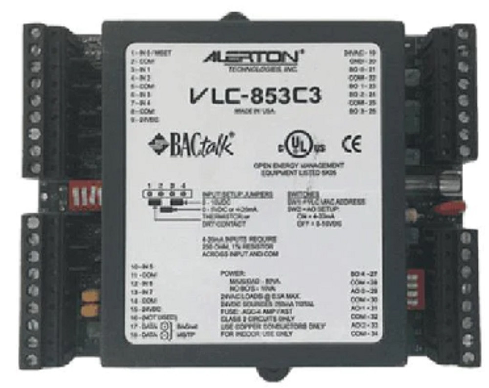 Alerton VLC-853C3 BACnet-Compliant High-Performance Field Controller ...