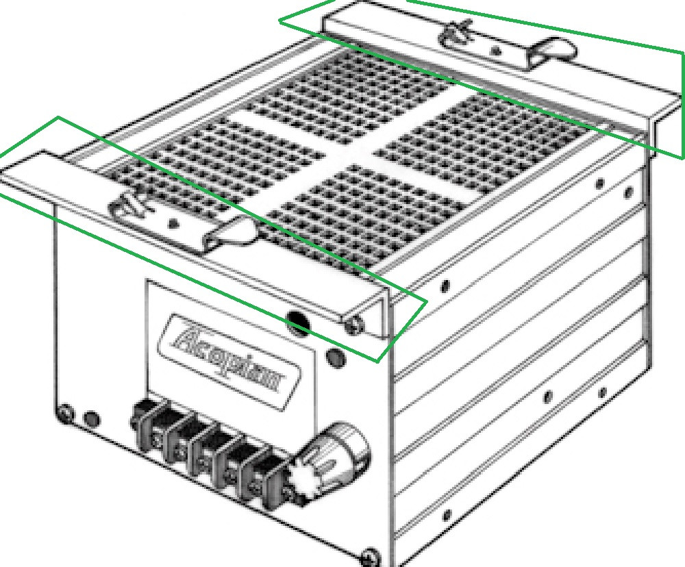 Acopian GH35DIN DIN Rail Mounting Kit for Gold Box Power Supply [New]