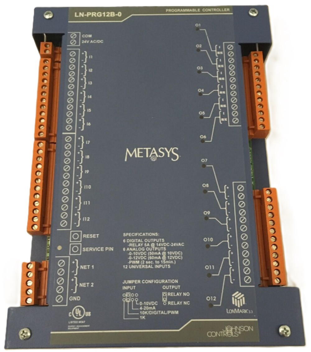 Johnson Controls LN-PRG12B-0 LN Series 24 Point Free Programmable ...