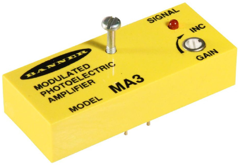 Banner MA3 19724 Micro-Amp System Photoelectric Amplifier, On/Off ...