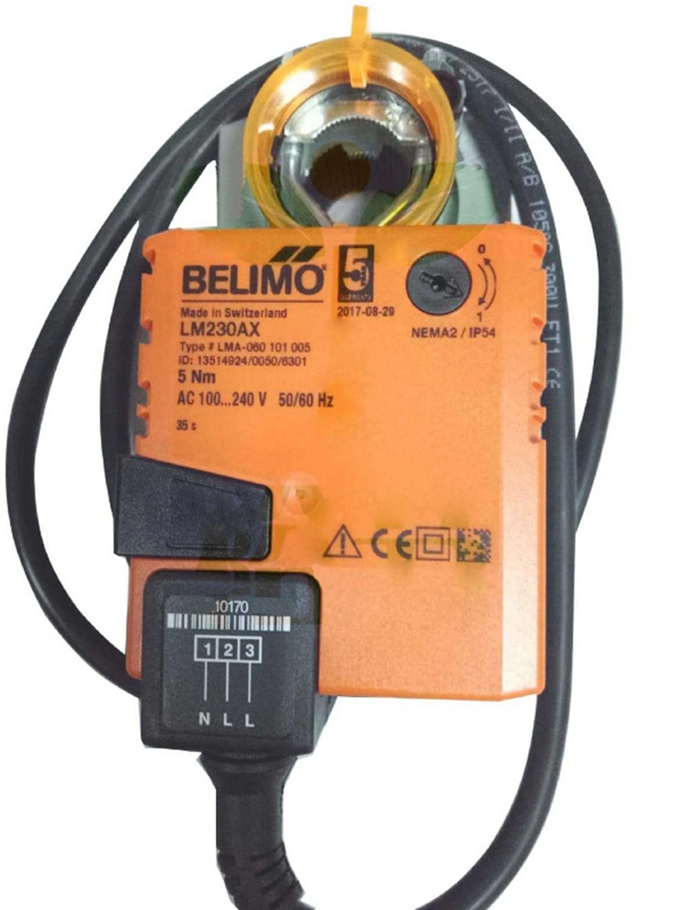 Belimo LM230AX Damper Actuator, 5 Nm, AC 100...240 V, Control Open ...