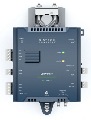Distech CDIL-VASX-10 ECL-VAVS LonMark Single-Duct VAV Controller, 3UI ...