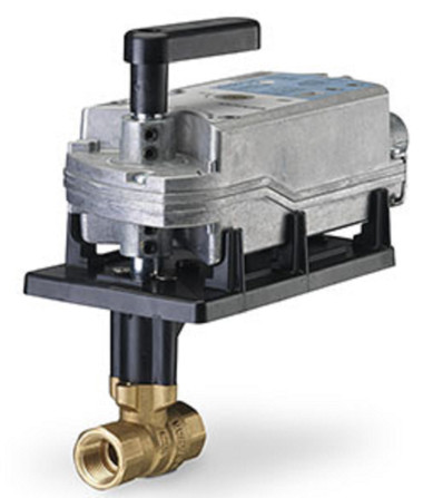 Siemens 172E-10210 2W 3/4 in Brass Ball Valve Assembly, 25 Cv, NC, 2 ...