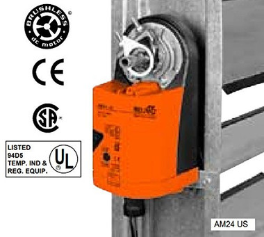 Belimo AM24 US Damper Actuator, On-Off Floating Point Control, Non ...
