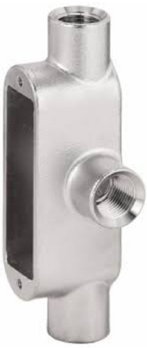 Calbrite S61000TE00 T Style Conduit Body, 1 in NPT 316 Stainless Steel ...