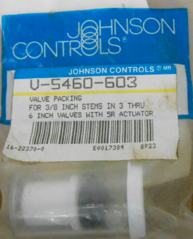 Johnson Controls V-5460-603 Valve Packing Kit For 3/8 Inch Stems in 3 ...