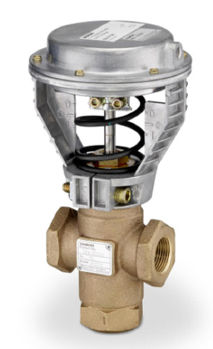 Siemens 268-03203 3-Way 1" Flowrite Valve, Cv 10, Bronze Trim, F x F ...