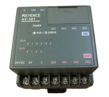 Keyence KV-10T Base Programmable Logic Controller, DC Type, 6 Inputs, 4 ...