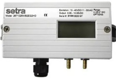Setra 2671010WD11A1FD DPT2671-010D-DA Pressure Transmitter, 267, 10 WC ...