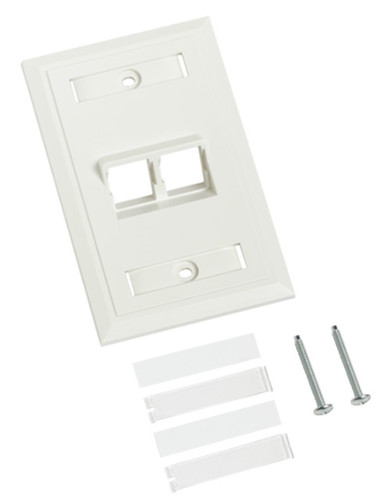 Commscope M12AS-262 107713562 Angled Specialty Faceplate, White Finish ...