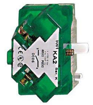 Square D Schneider Electric 9001KA2 30mm Contact Block, 1NO, SPST, 10A ...