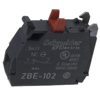 Telemecanique Schneider ZBE-102 ZBE102 Single Contact Block for Head ...