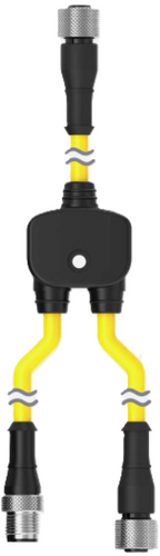 Banner CSS-M12F81M12M81M12F81 20606 Splitter 3 Connector Cordset [New]