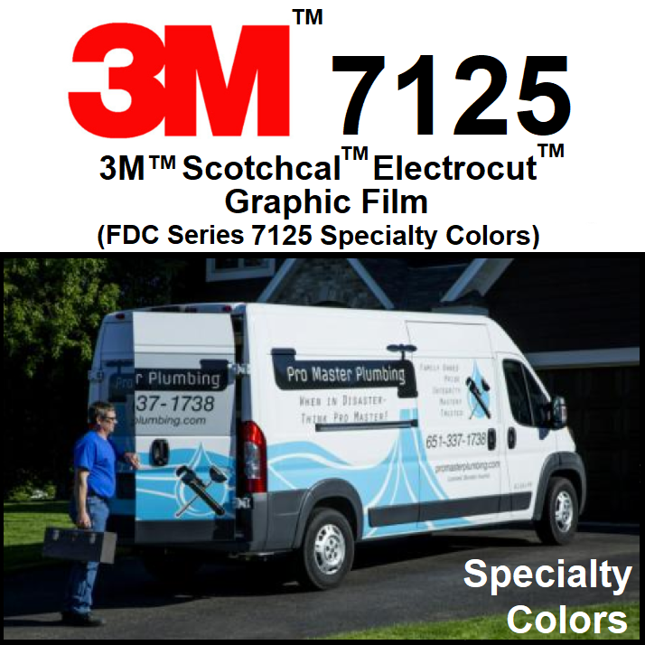 3M™ 7125 Scotchcal™ ElectroCut™ Graphic Film -Colors