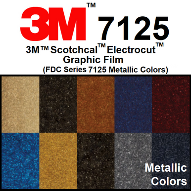 3M™ 7125 Scotchcal™ ElectroCut™ Graphic Film -Metallic Colors