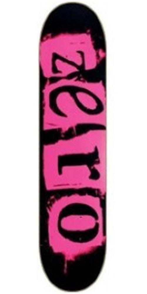 Zero Punk Skateboard Deck - 8.0 - Black/Pink