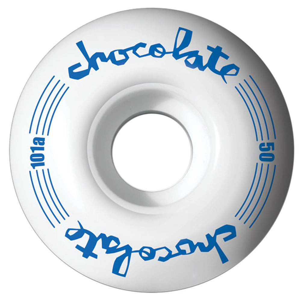 Chocolate Chunk Classic Skateboard Wheels - White - 50mm (Set of 4)
