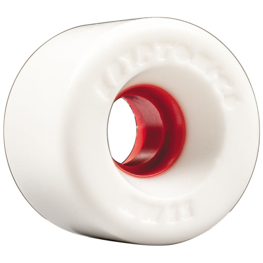 Kryptonics Star Trac Skateboard Wheels - White/Red - 55mm (Set of 4)