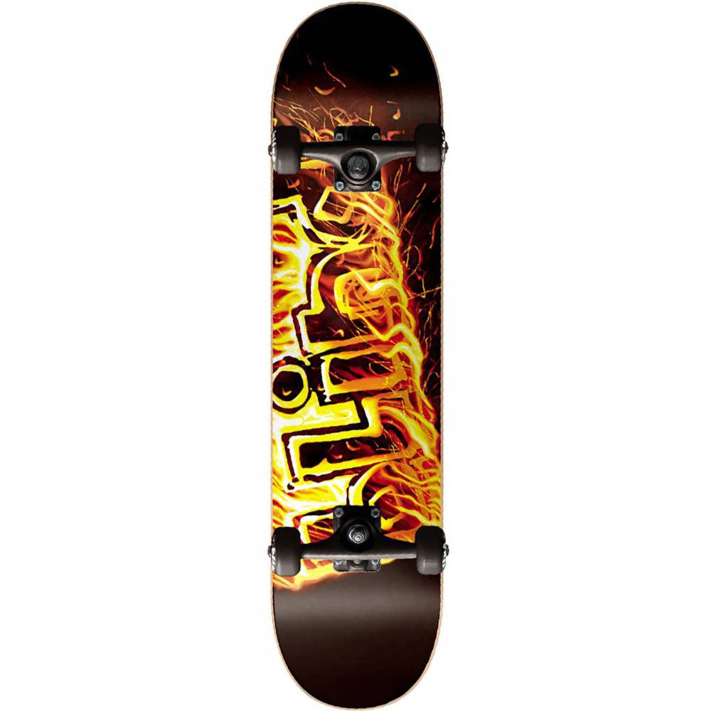 Blind OG Fire Complete Skateboard - Black - 7.7in