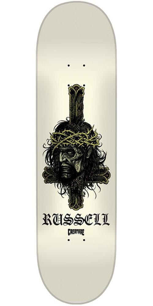 Creature Russell Holy Moley Skateboard Deck - White - 9.0in x 33.0in