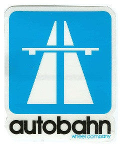 Autobahn Logo Sticker - Medium - Blue