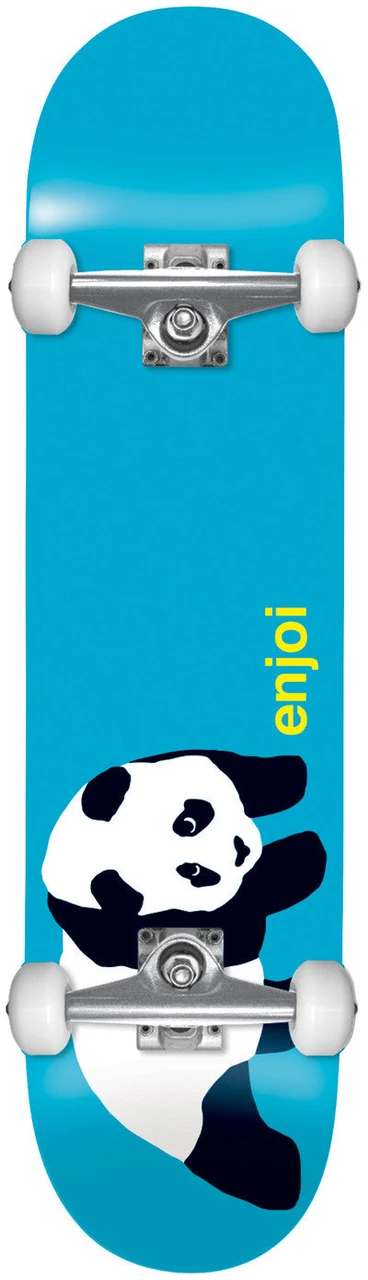 Enjoi Original Panda Complete Skateboard - 8.25 x 32 - Turquoise