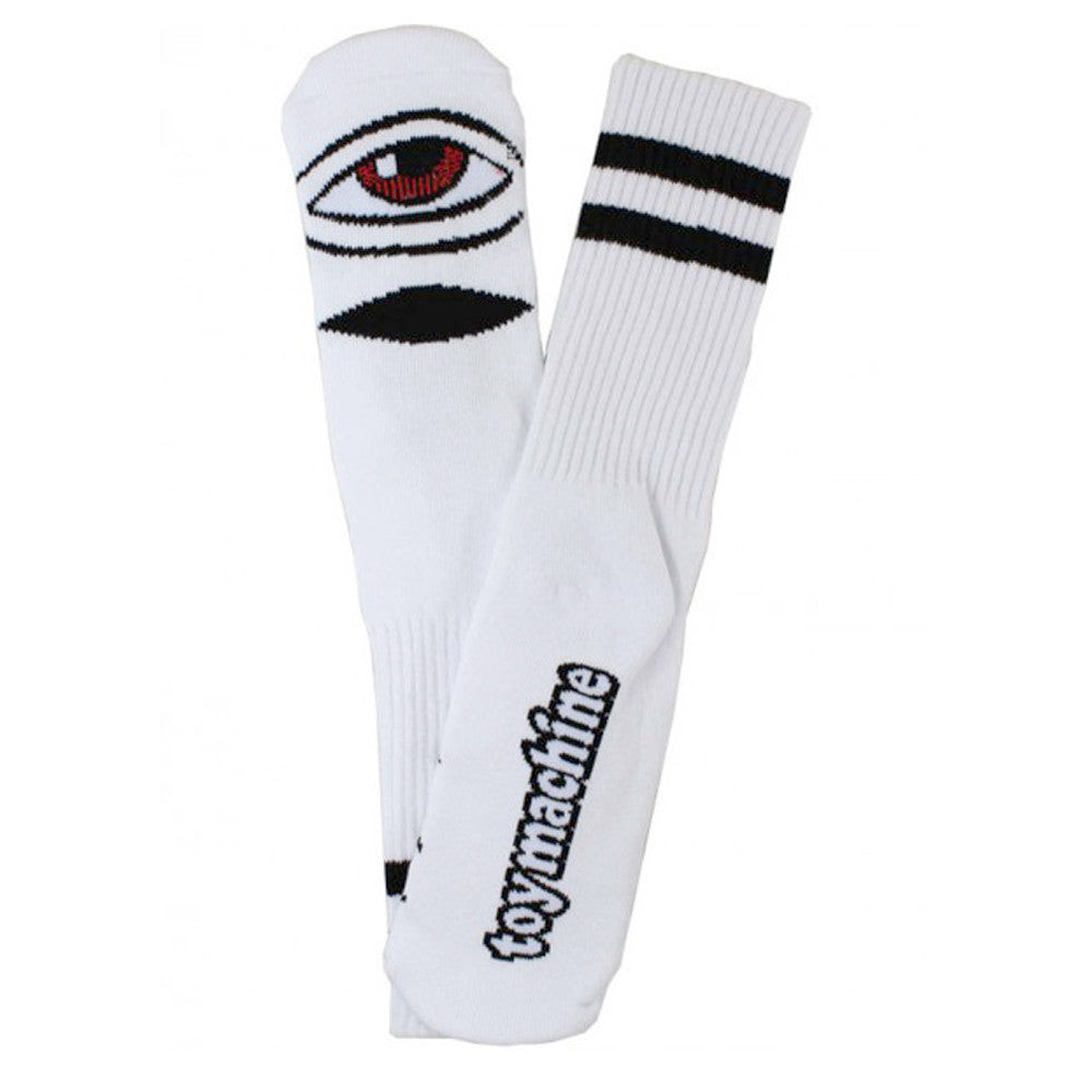 Toy Machine Sect Eye III Men's Socks - White (1 Pair)