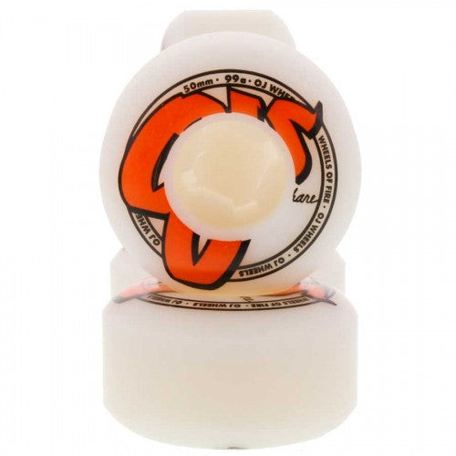 OJ Logo Family Skateboard Wheels 54mm 99a - White (Set of 4)