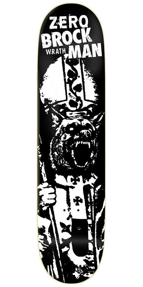 Zero Brockman Wrath R7 Skateboard Deck - Black - 8.375