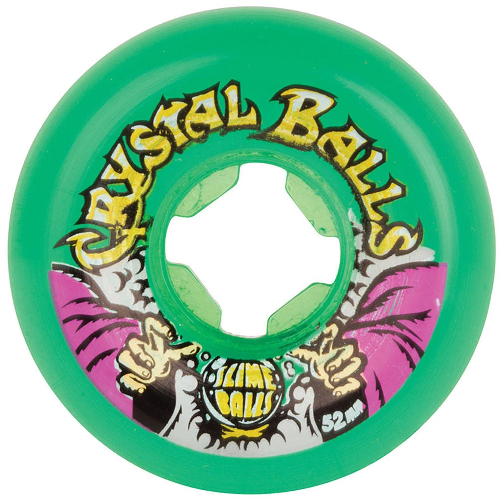Santa Cruz Slime Balls Crystal Balls Skateboard Wheels - Translucent ...