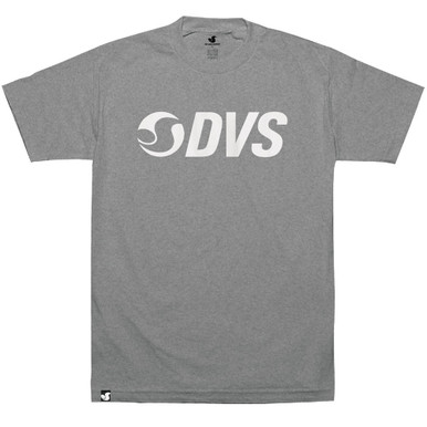 DVS Action Logo S/S Men's T-Shirt - Grey/White 021