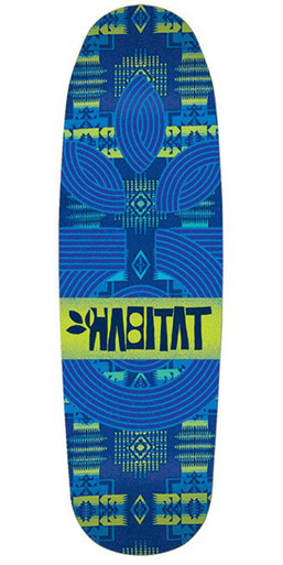 Habitat Native Cruiser Skateboard Deck - Blue - 9.0in