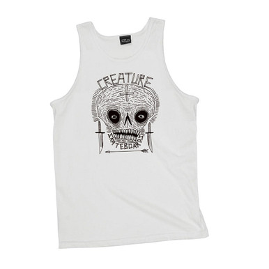 Creature Criddler Fit Tank Men's Tank Top - White