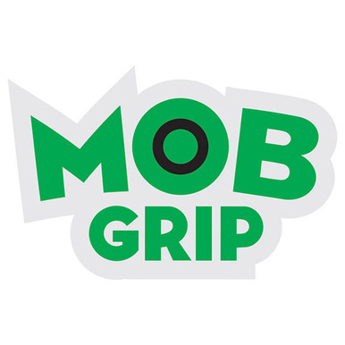 Mob Grip Decal Sticker - White/Green - 1.75in x 1in