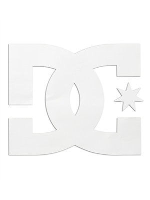 DC Star Vinyl Sticker - 10in - White