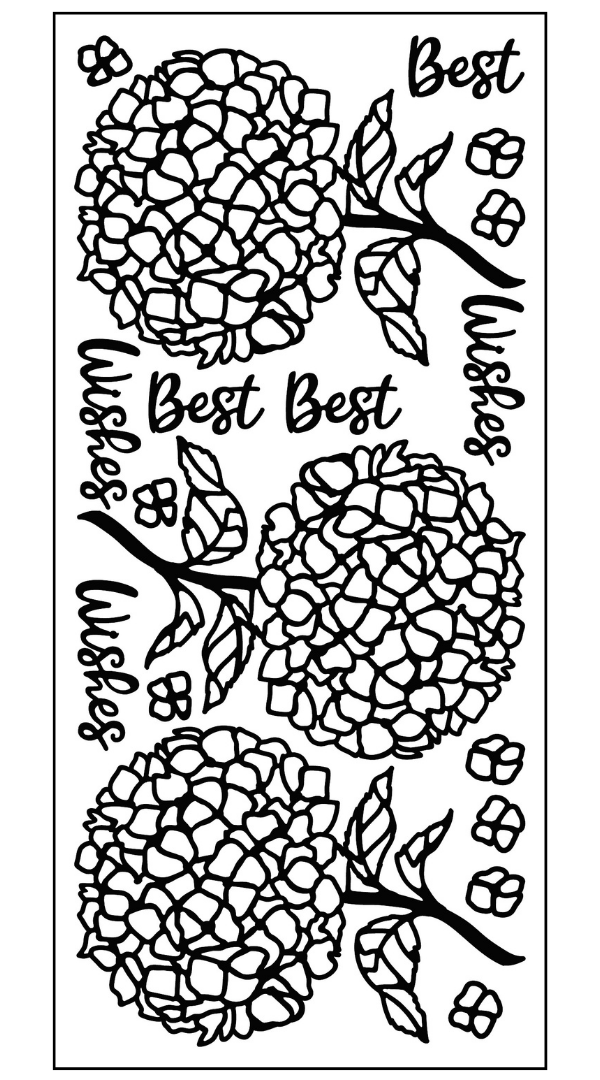 Flower Pot Outline Sticker - Krazy Kreations