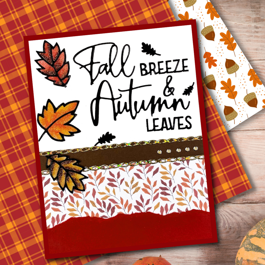Fall Breeze Outline Sticker - Krazy Kreations