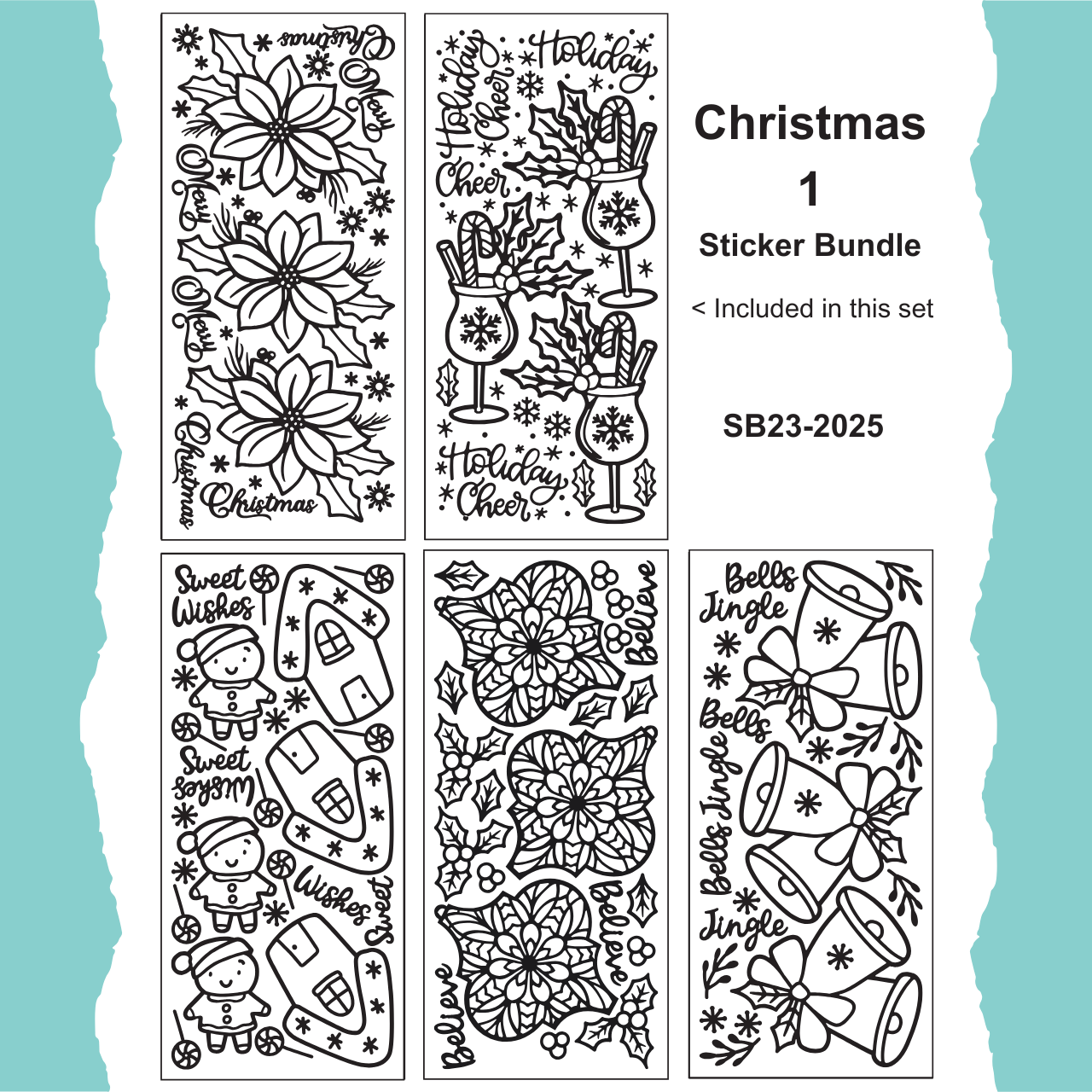 Premium Outline Stickers for Crafting | Krazy Kreations