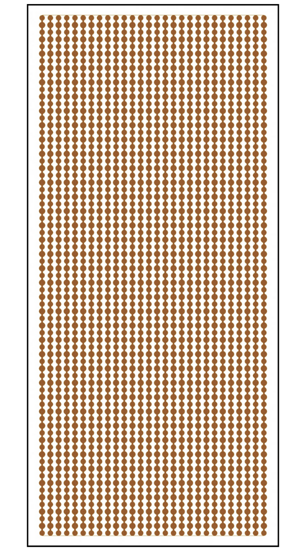 Pearl Border Sticker, Copper - Krazy Kreations