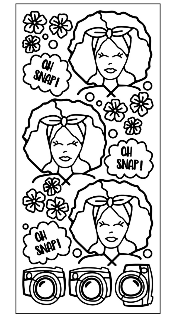 Stickers - Outline Stickers - Theme Park - Krazy Kreations