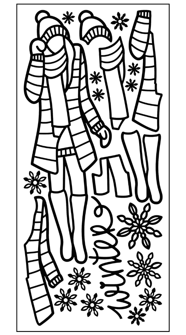 Krazy Kreations | Paper Doll Outline Sticker, Awesome Guy
