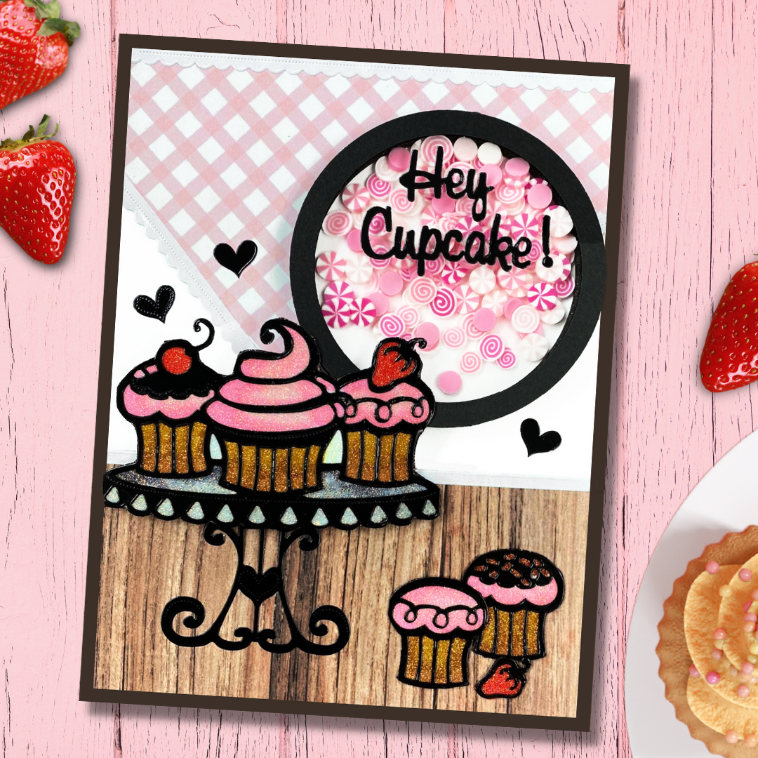 Krazy Kreations | Cupcake Outline Sticker Mini