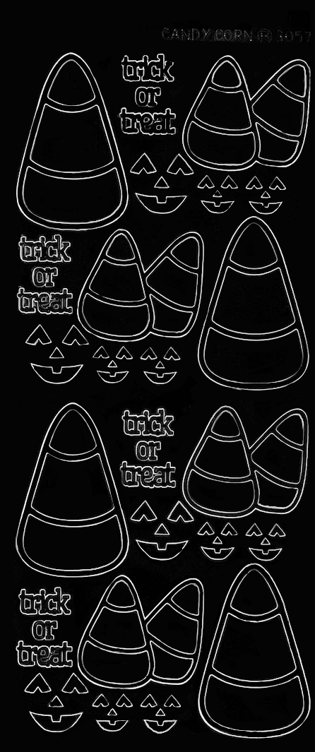 Krazy Kreations | Candy Corn Outline Sticker