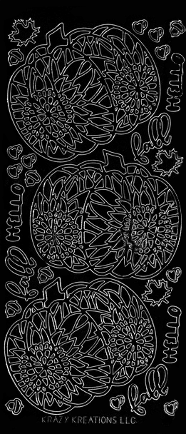 Hello Fall Outline Sticker - Krazy Kreations