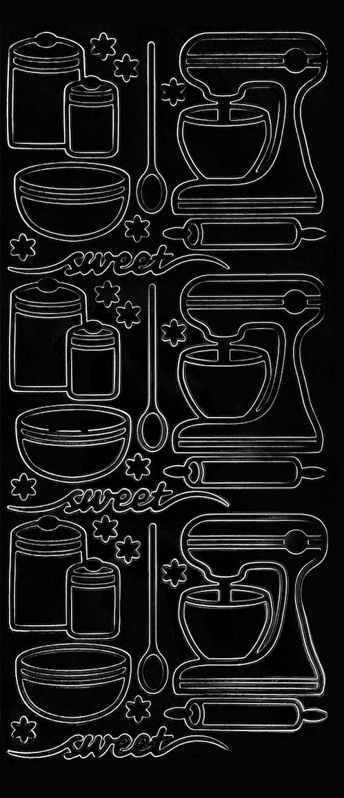 Baking Outline Sticker - Krazy Kreations