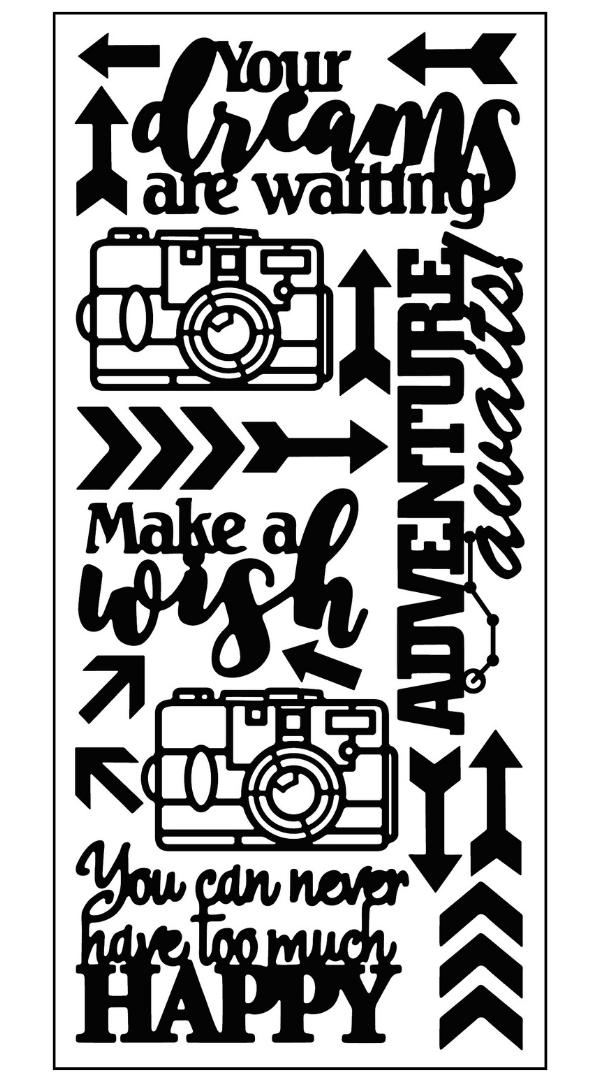 Stickers - Outline Stickers - Theme Park - Krazy Kreations